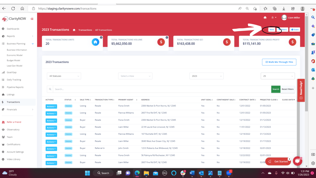 How to add a New Transaction
